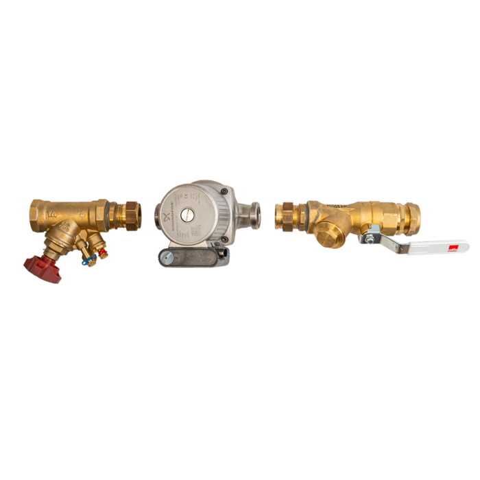 Circulation pump sets for domestic water